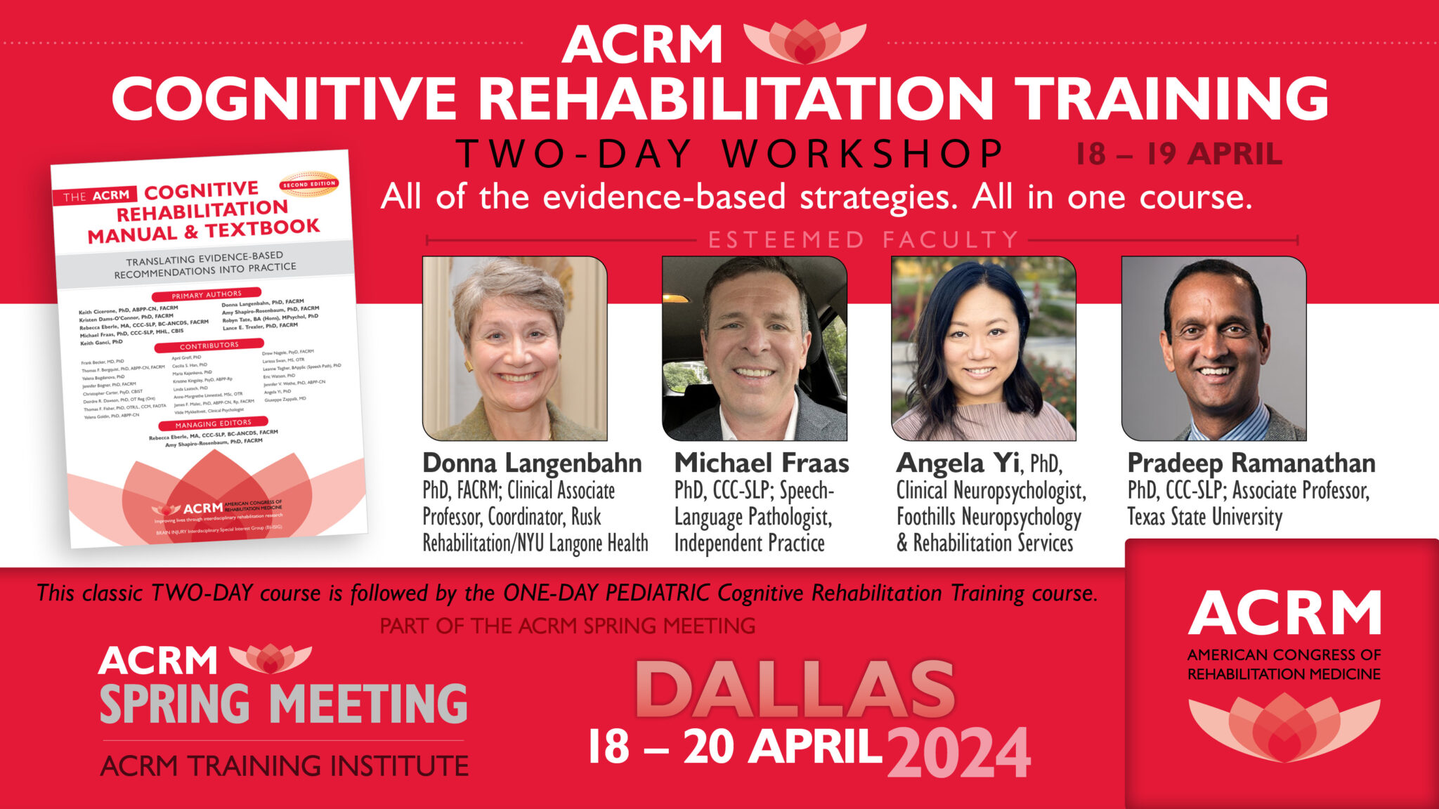 Cognitive Rehabilitation Training Course – ACRM Spring Meeting